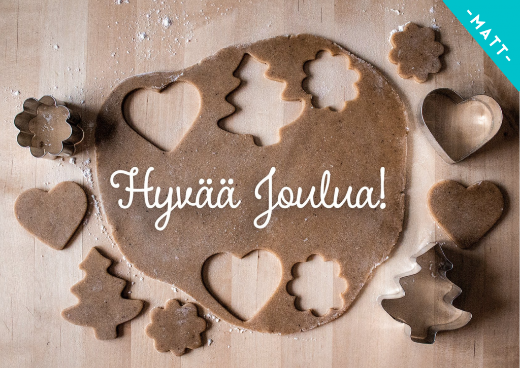 Joulun leipominen – Hyvää Joulua! – Minor Postcards
