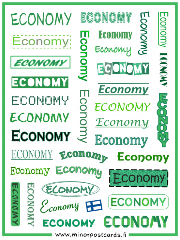 Economy sticker sheet – Minor Postcards
